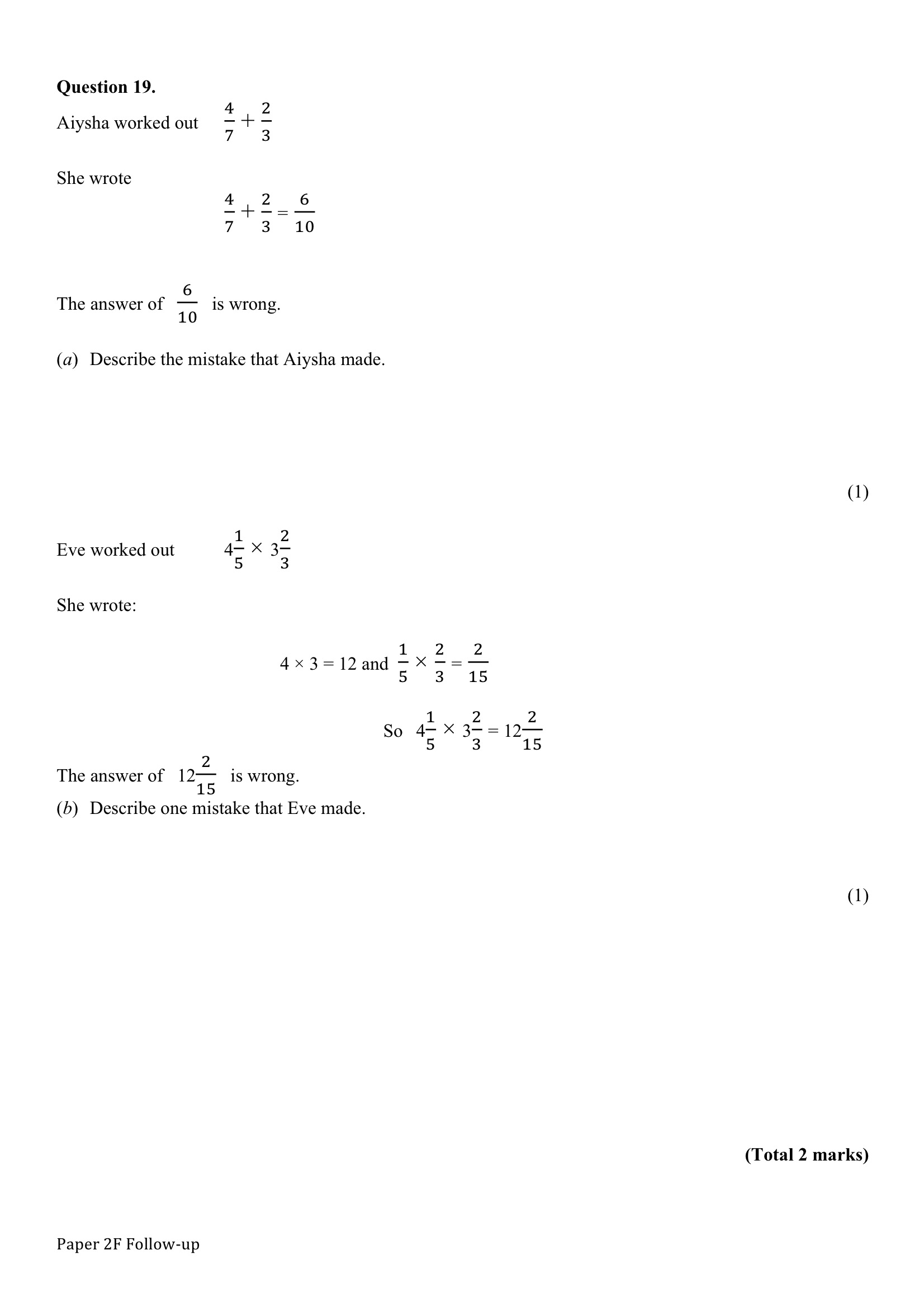 2F 20 – BossMaths.com
