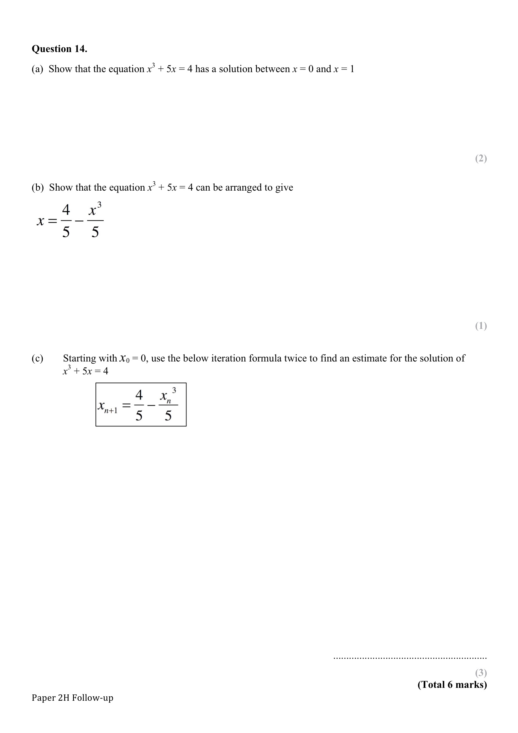 2H 14 – BossMaths.com