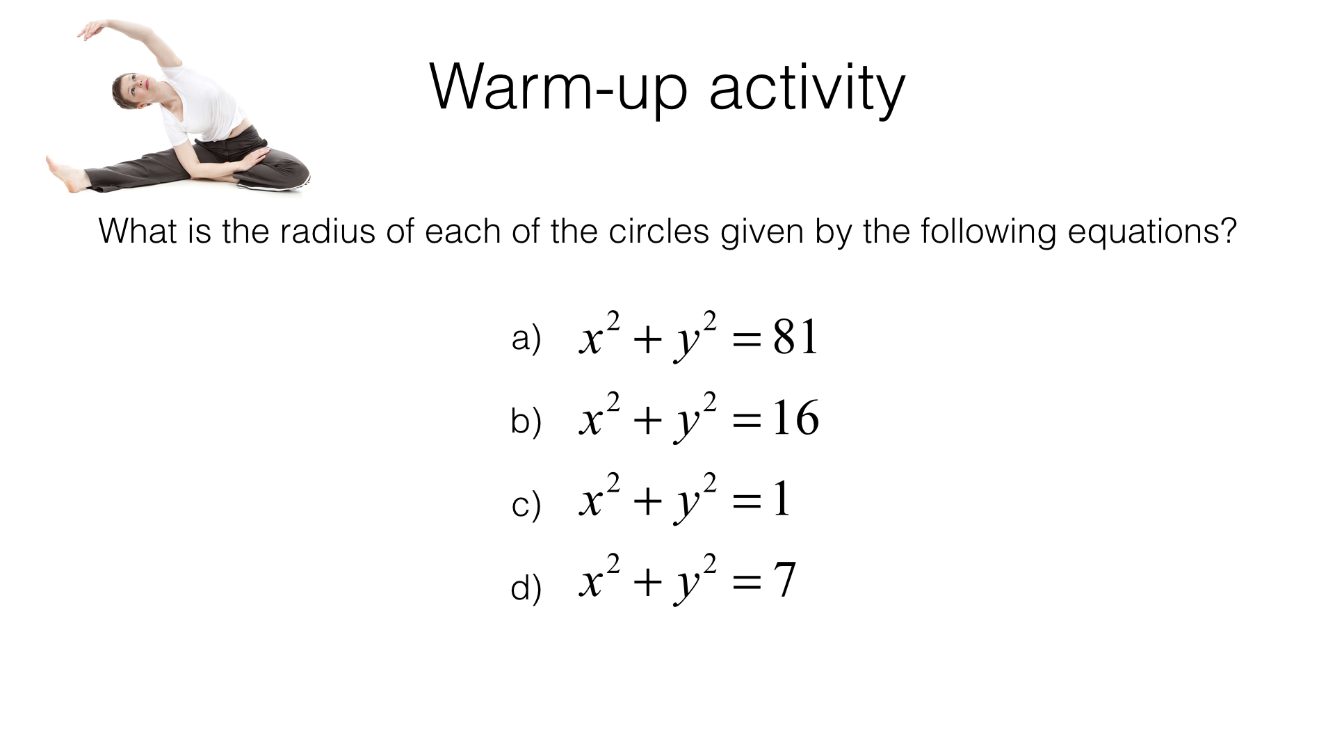 A16b Finding The Equation Of A Tangent To A Circle At A Given Point