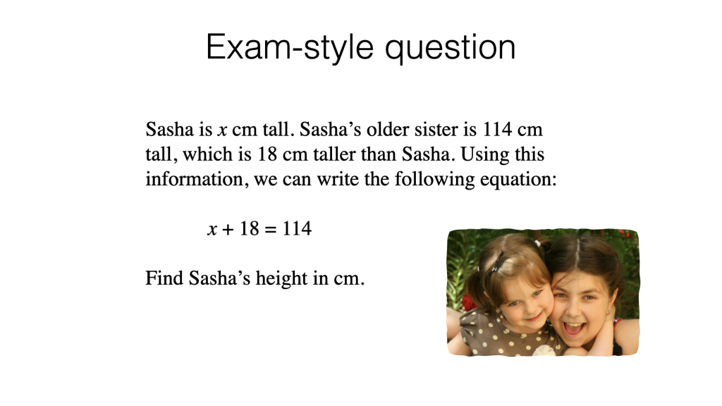A17a Solving Simple Linear Equations In One Unknown Algebraically