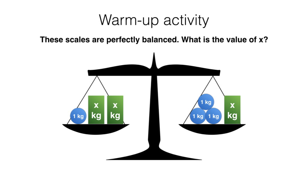 A17b Solving Linear Equations In One Unknown Algebraically Where The Unknown Is On Both Sides