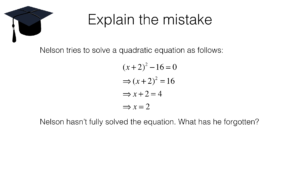 A18b – Solving quadratic equations by completing the square – BossMaths.com