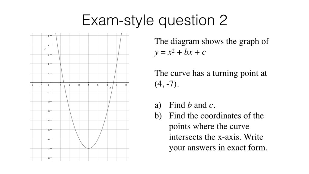 A18b – Solving quadratic equations by completing the square – BossMaths.com