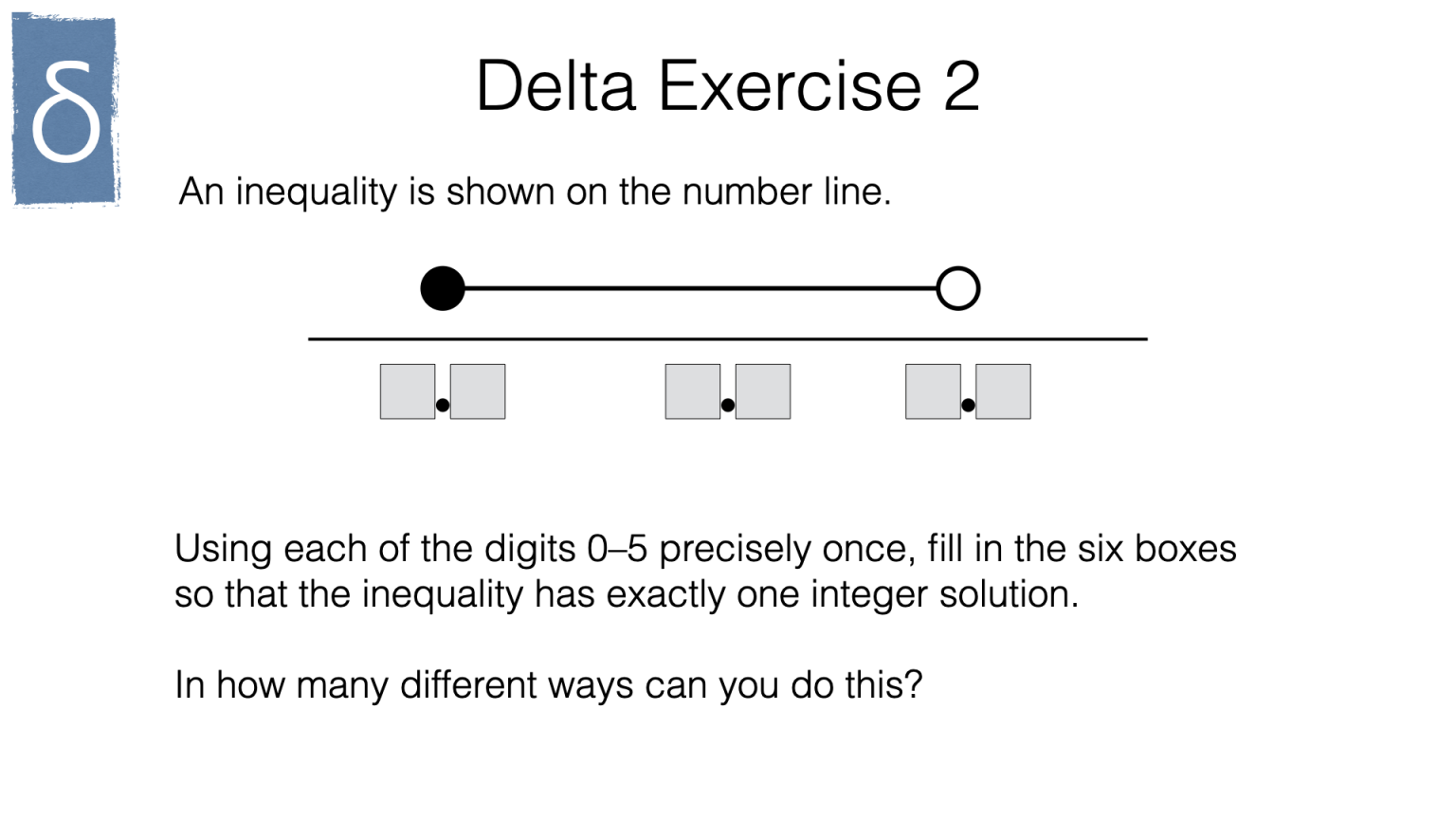 A22a – Solving linear inequalities in one variable – BossMaths.com