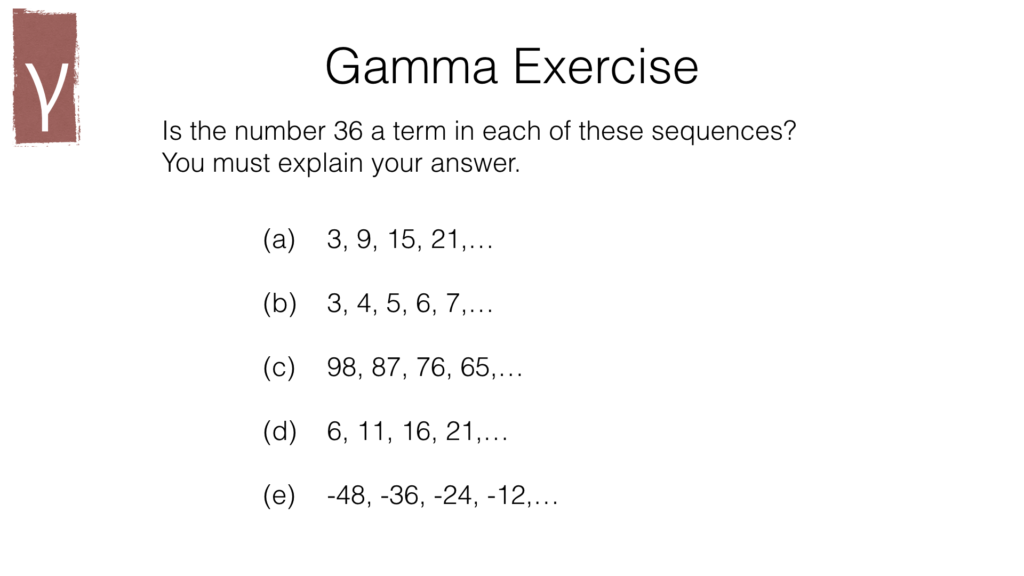 A23a – Generating terms of a sequence from either a term-to-term or a position-to-term rule ...