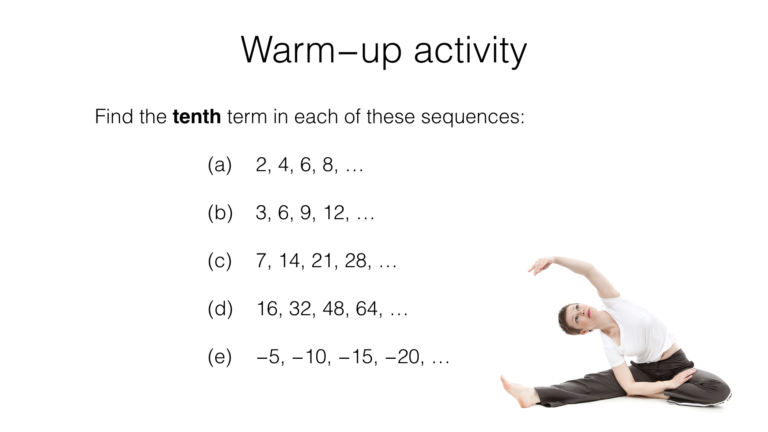 A23a – Generating terms of a sequence from either a term-to-term or a ...