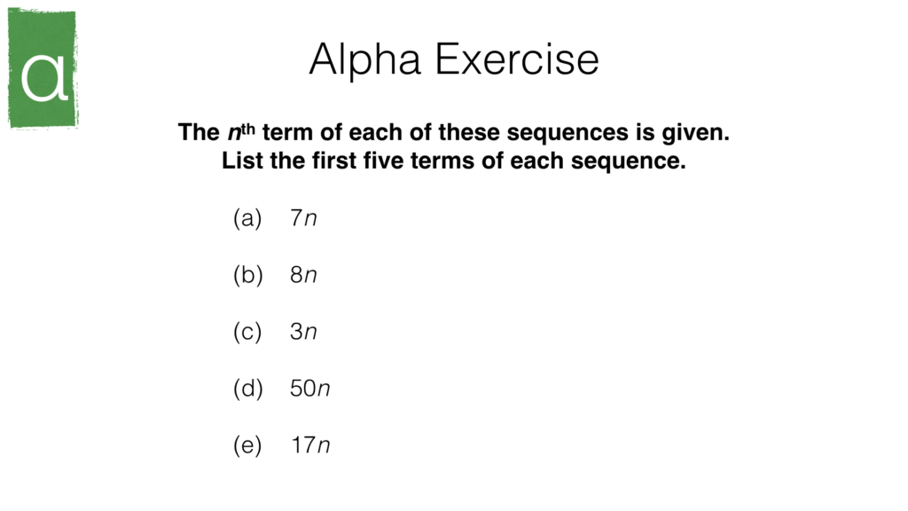 A23a – Generating terms of a sequence from either a term-to-term or a ...