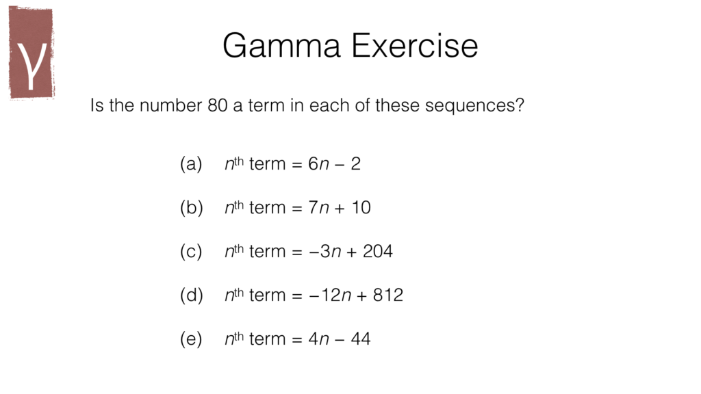 A23a – Generating terms of a sequence from either a term-to-term or a ...