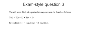 A24c – Recognising and using Fibonacci type sequences – BossMaths.com