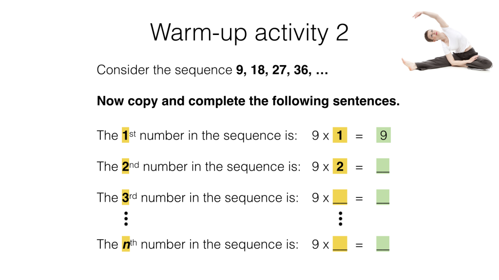 A25a – Finding the nth term of a linear sequence – BossMaths.com