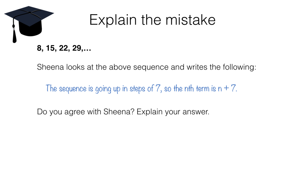 A25a – Finding the nth term of a linear sequence – BossMaths.com