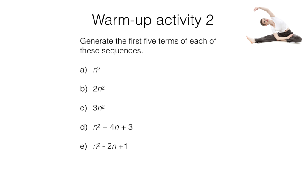 A25b – Finding the nth term of a quadratic sequence – BossMaths.com