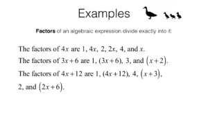 A3a – Understanding and using the concepts of expressions, equations ...