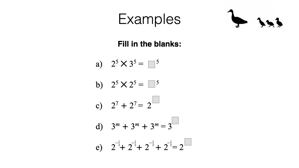 A4i – Index laws and solving equations involving indices – BossMaths.com