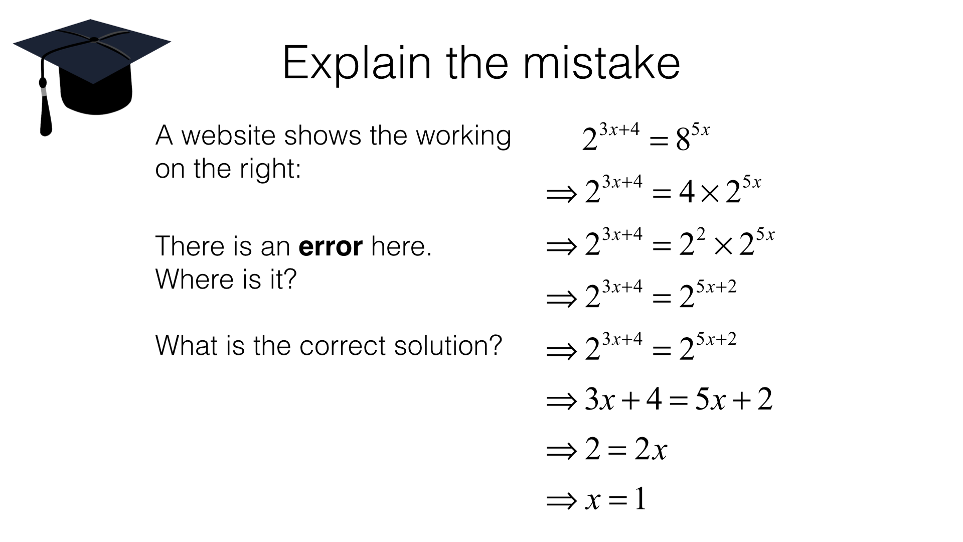 A4i Index Laws And Solving Equations Involving Indices BossMaths A4i Index Laws And Solving Equations Involving Indices BossMaths