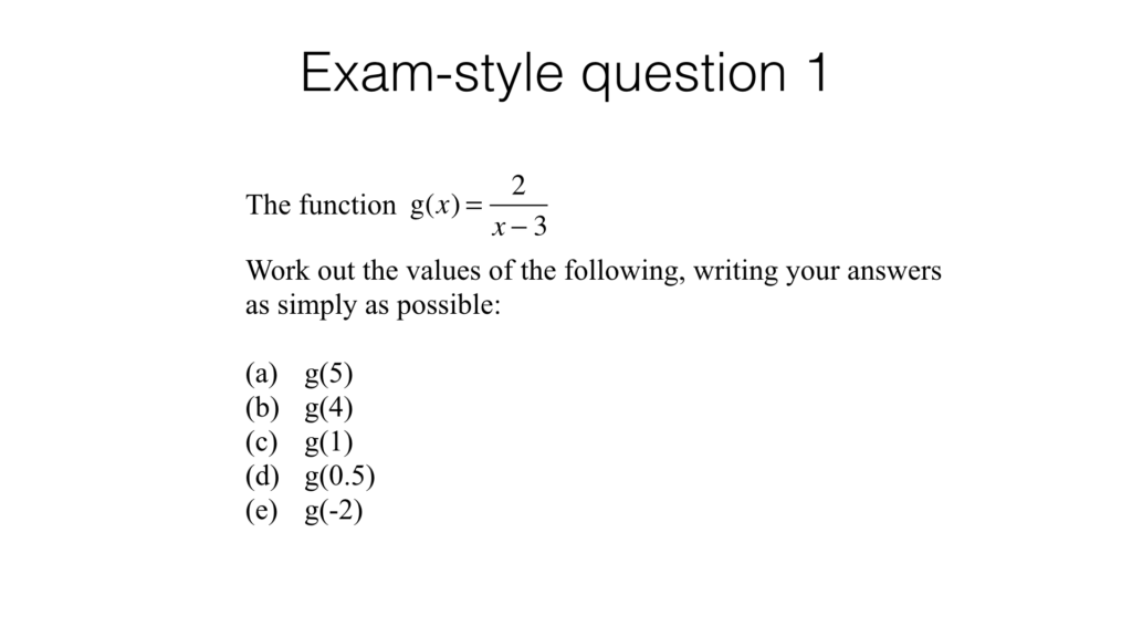 A7a – Interpreting functions and composite functions – BossMaths.com