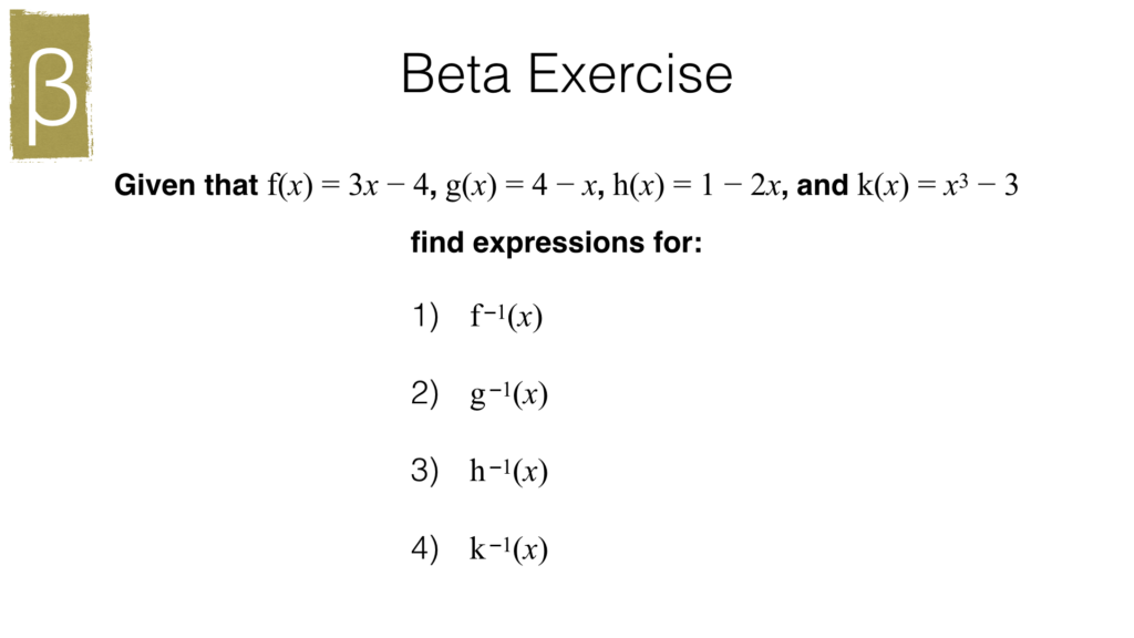 A7b – Interpreting inverse functions – BossMaths.com