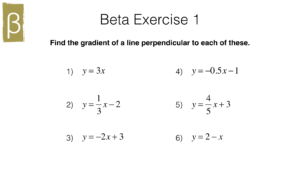 A9b – Identifying parallel and perpendicular lines – BossMaths.com