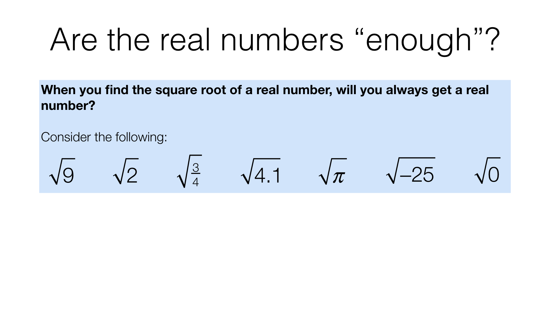 Enrichment 11 – imaginary.007 – BossMaths.com