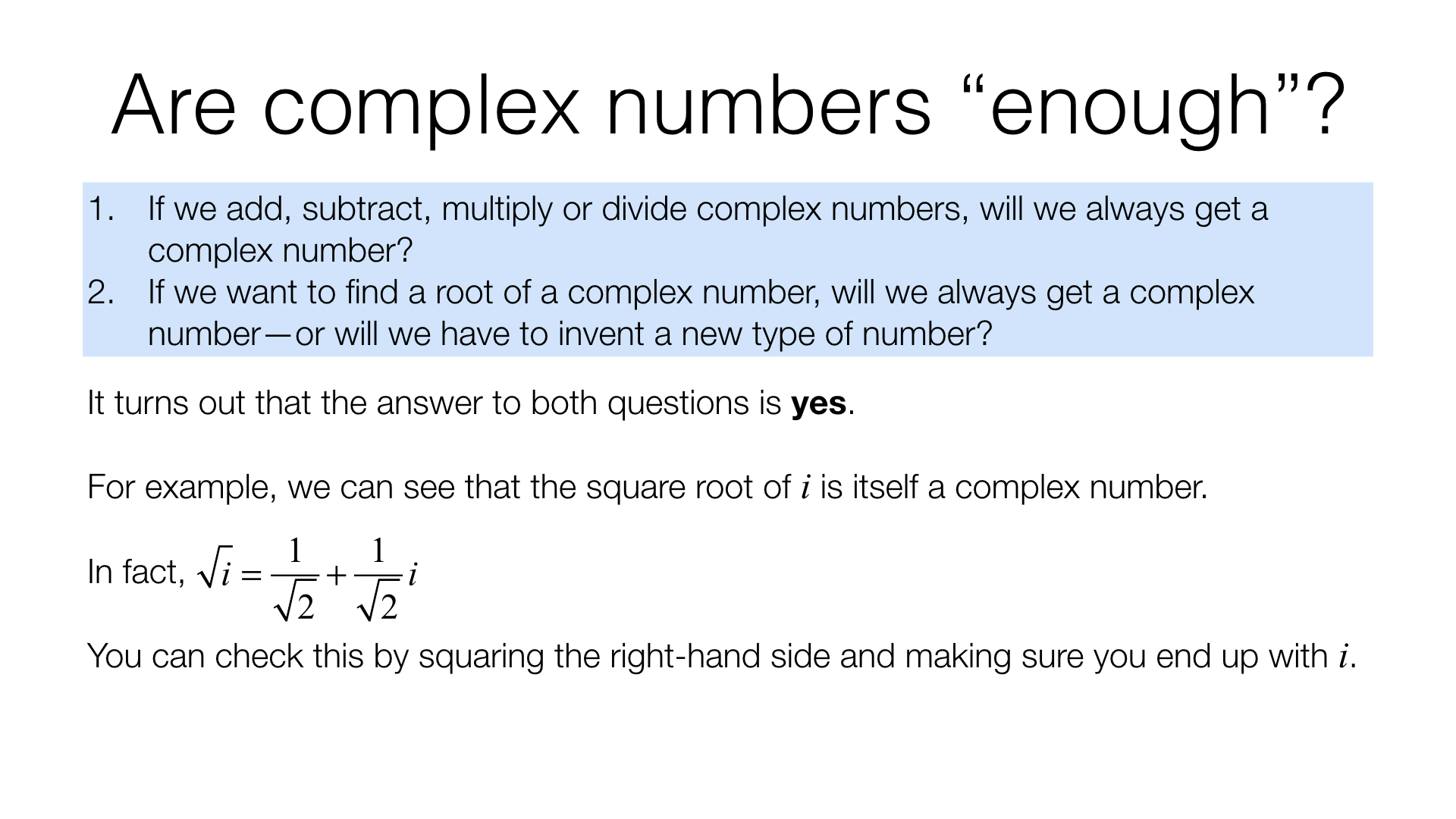 Enrichment 11 – imaginary.015b – BossMaths.com