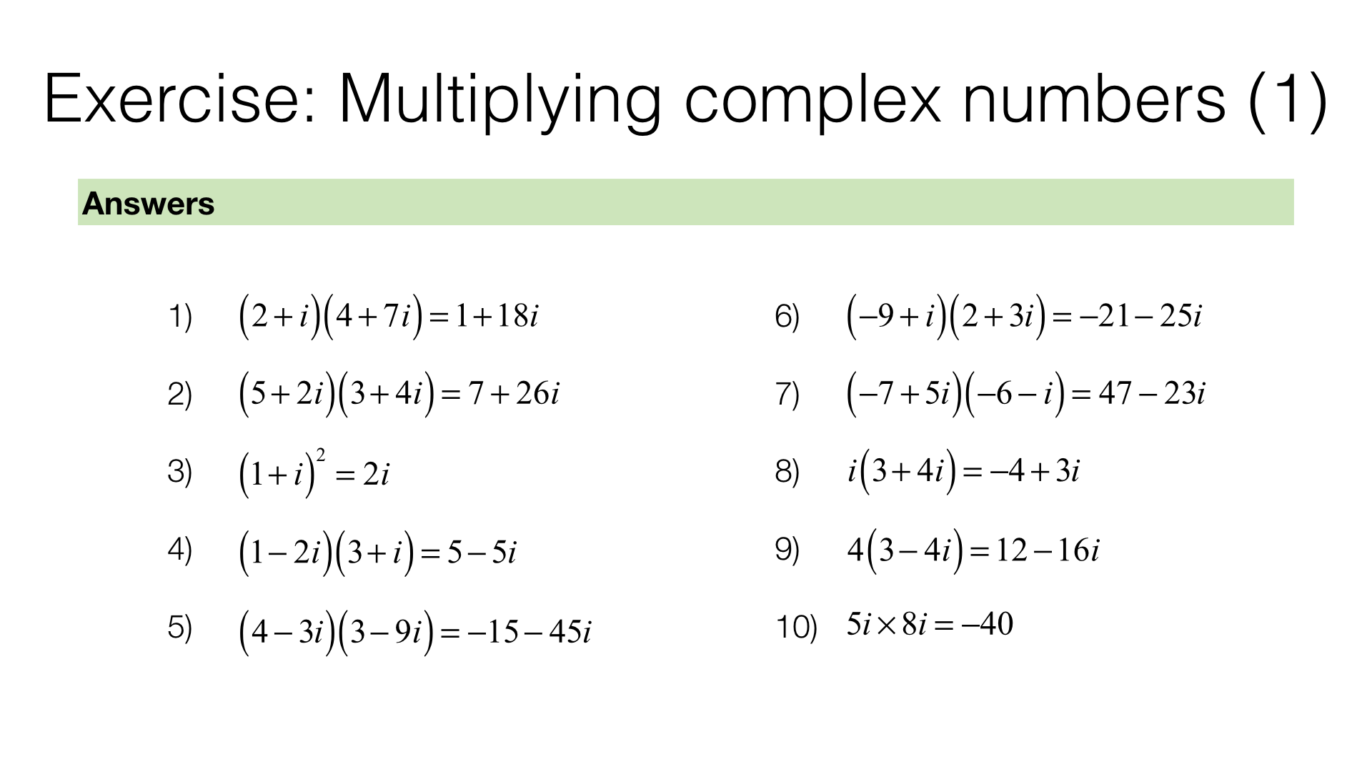 Enrichment 11 – imaginary.019 – BossMaths.com