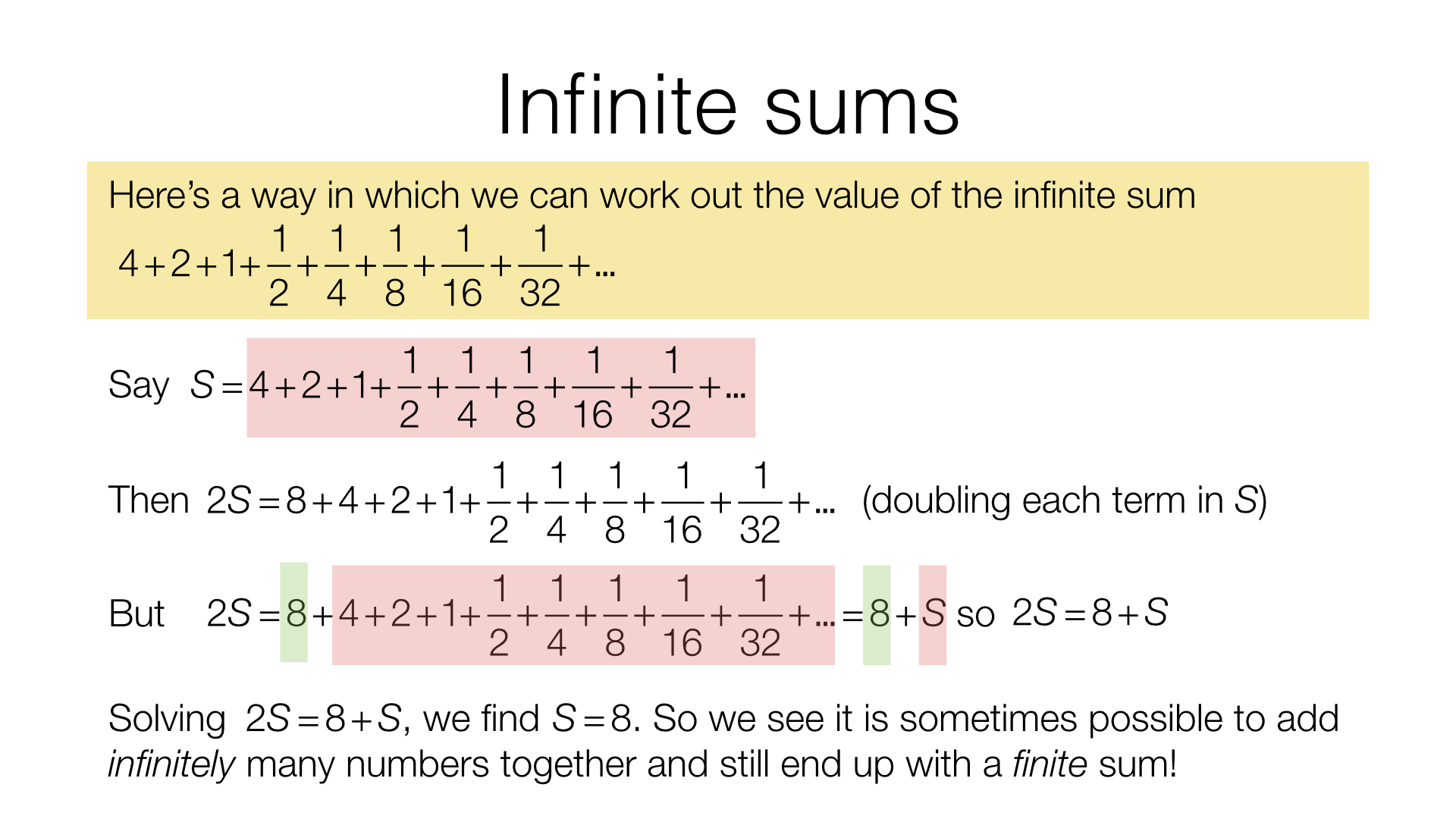 Enrichment 8 – infinity.003 – BossMaths.com