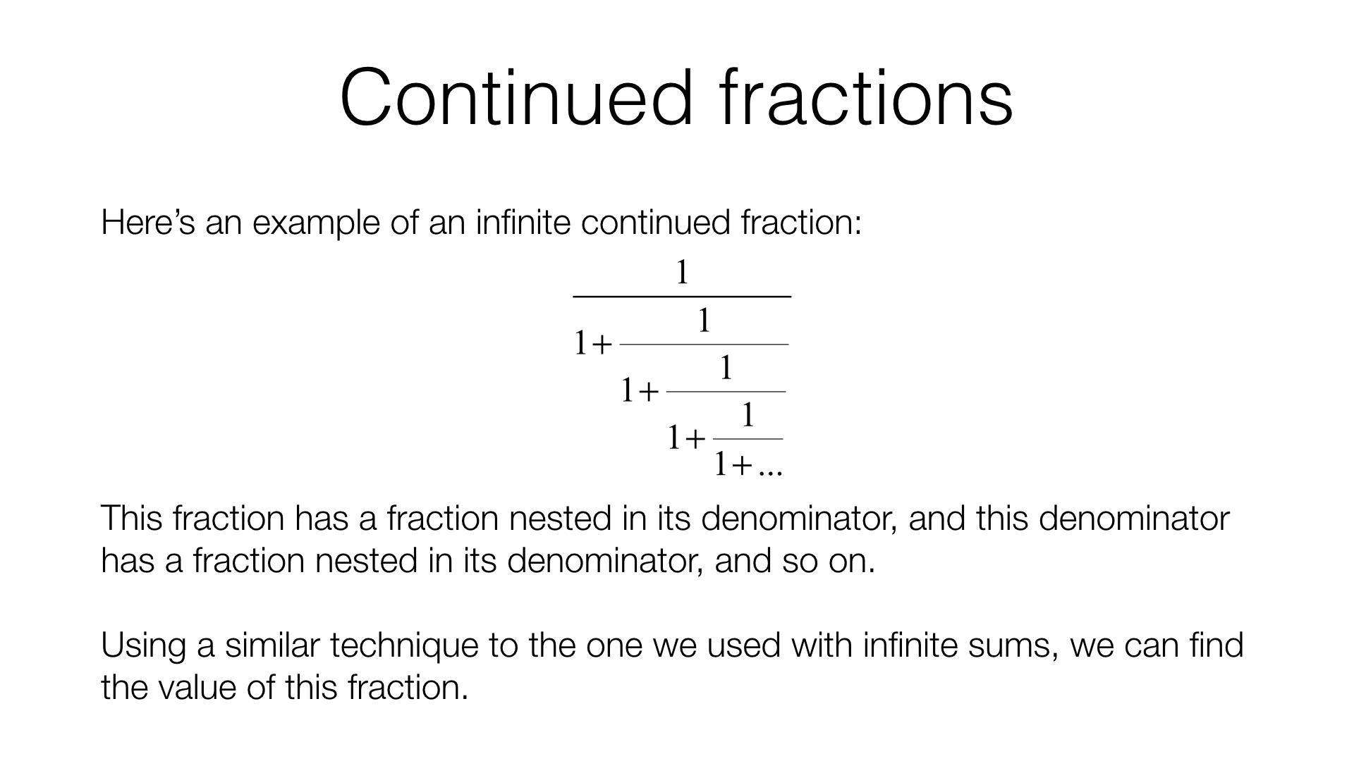 Enrichment 8 – infinity.007 – BossMaths.com