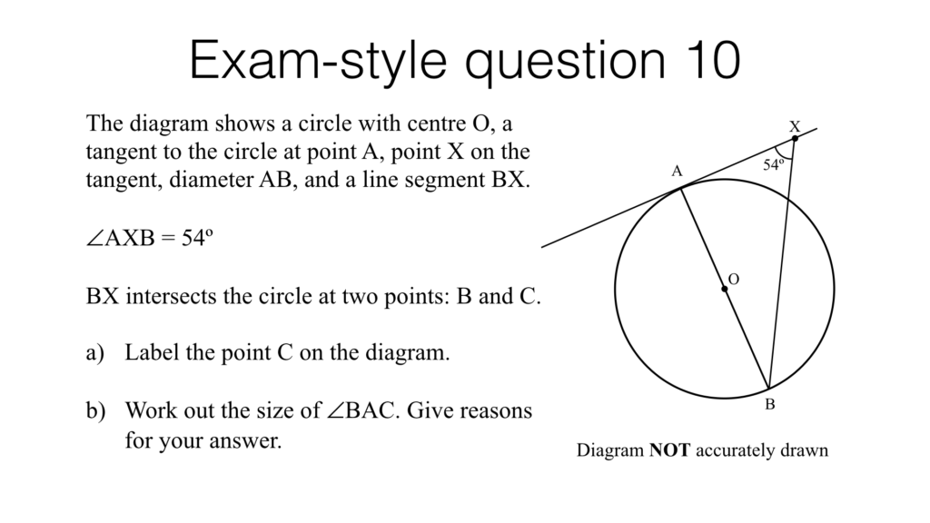 G10a – Circle theorems – BossMaths.com