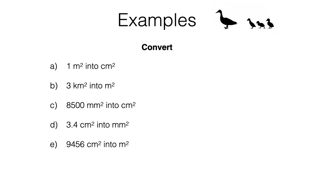 G14b – Converting between metric units of measures of area and volume ...
