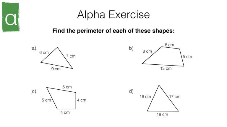 G17a – Perimeter of polygons – BossMaths.com