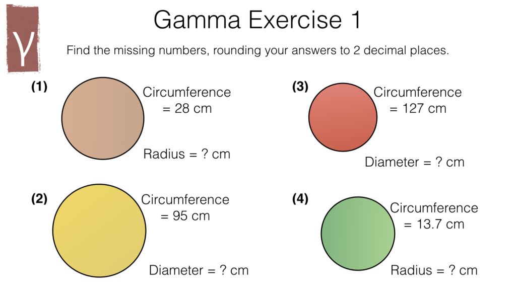 G17b – Circumference of a circle – BossMaths.com