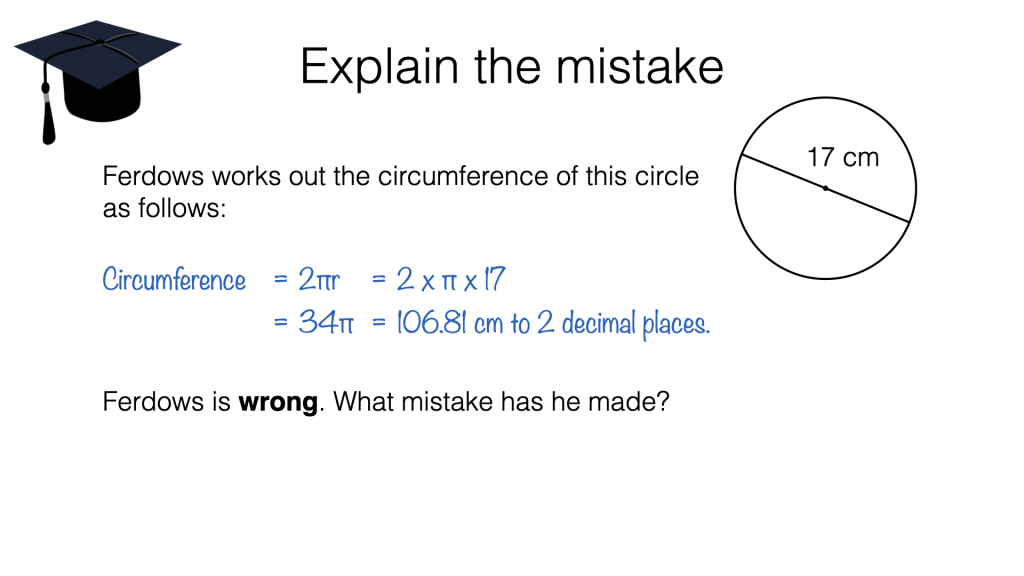 G17b – Circumference of a circle – BossMaths.com