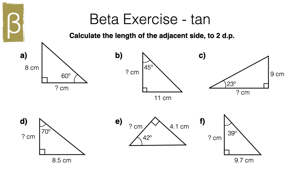 G20b – Trigonometric ratios – sin, cos and tan – BossMaths.com
