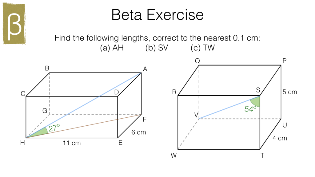 G20d – Trigonometry with right-angled triangles in 3D shapes ...
