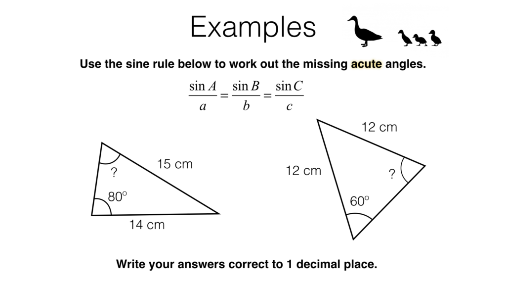 G22a – The sine rule – BossMaths.com