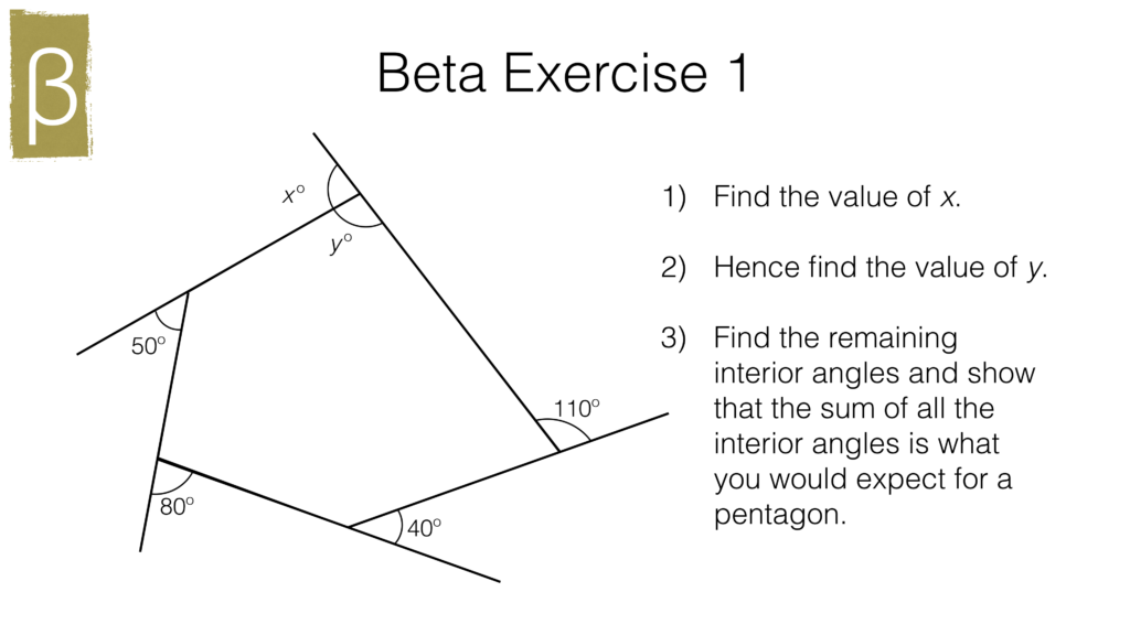 G3c – The sum of angles in a triangle and the angle properties of ...