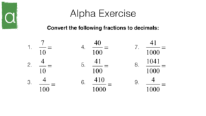 N10a – Converting terminating decimals into fractions and vice versa ...