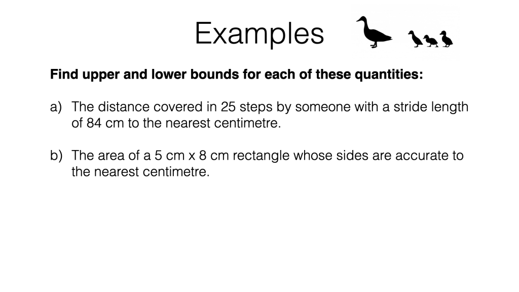 N16a – Applying and interpreting limits of accuracy, including upper ...