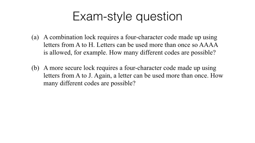 N5a – Systematic listing strategies and the product rule for counting ...